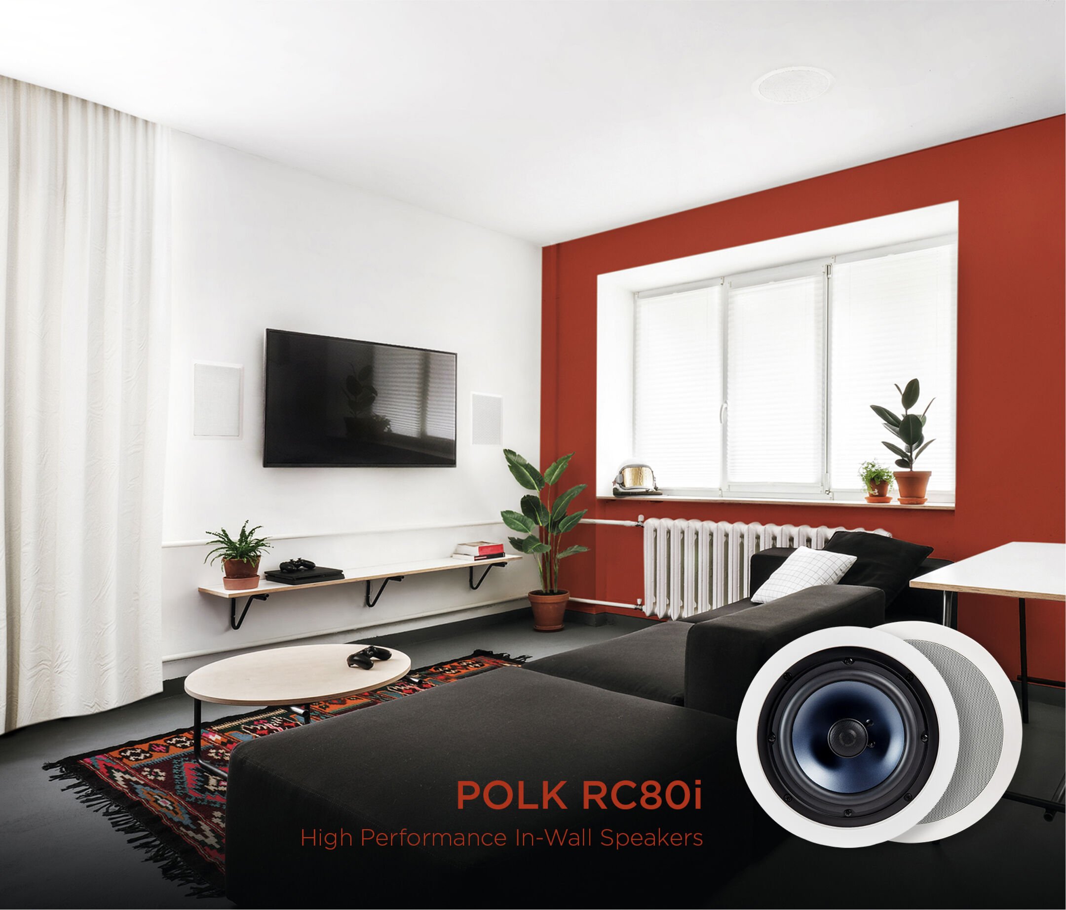RC80i - High-Quality In-Ceiling Speakers with 8" Drivers (Pair) | Polk ...